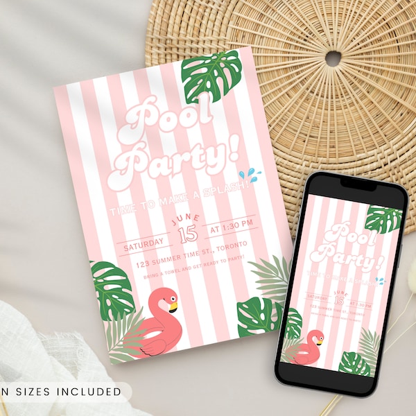 Retro Pool Party - Etsy