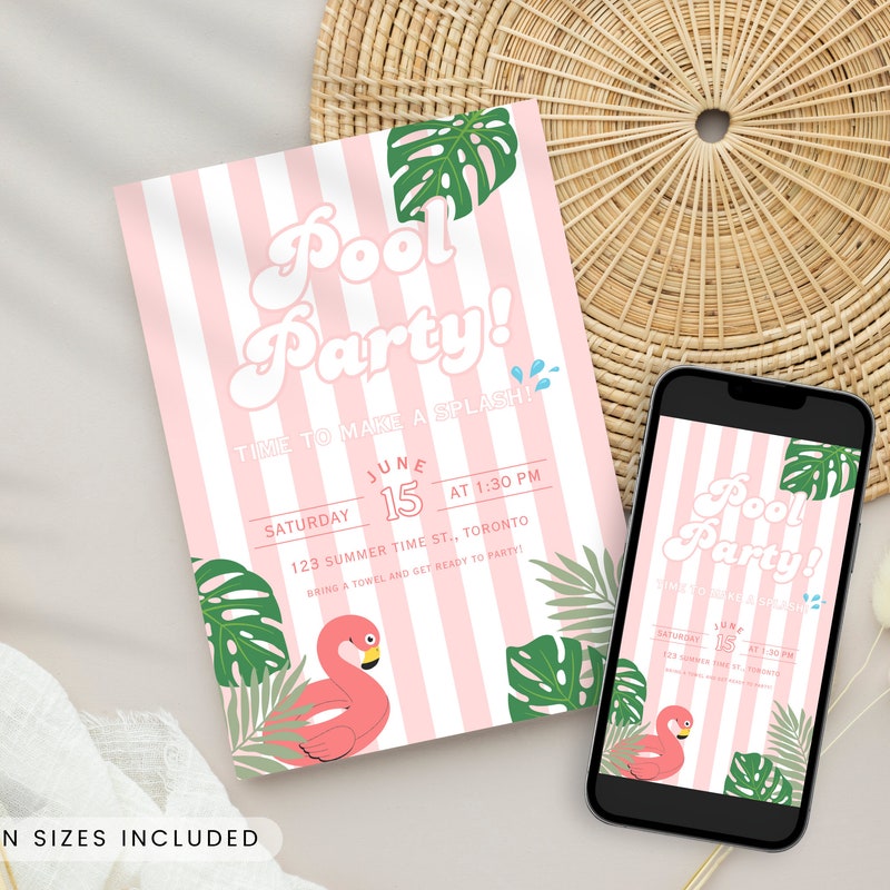 Retro Pool Party - Etsy