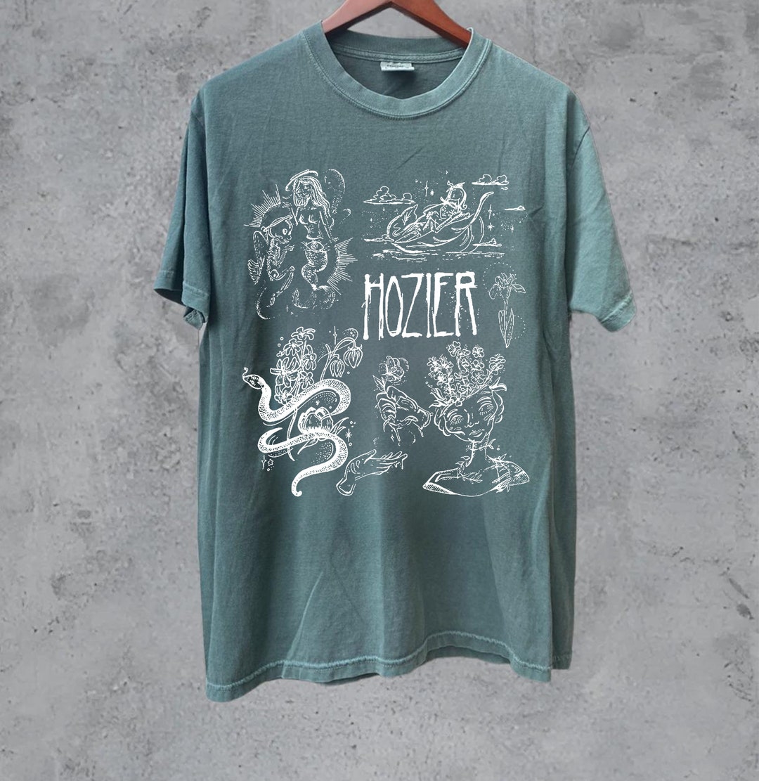 Hozier Shirt Hozier Doodle Art Shirt, Hozier Lyrics Art Tattoo Album ...