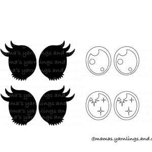 DIGITAL SVG Felt Vinyl Craft Eyes - Etsy