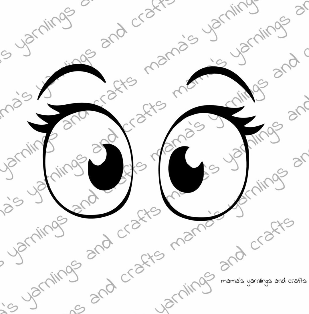DIGITAL SVG Felt Vinyl Craft Big Eyes - Etsy