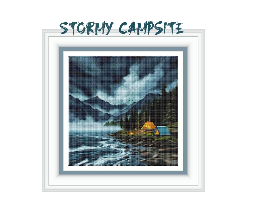Stormy Campsite Displays an Awesome Visual of a Storm Brewing in the ...