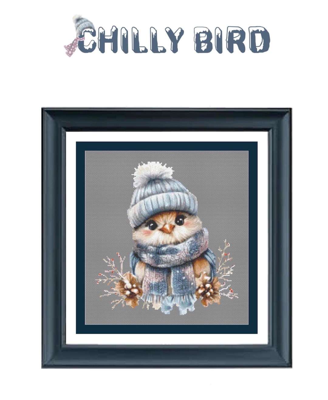Chilly Bird Cross Stitch Pattern: Winter Birds (digital Download) - Etsy