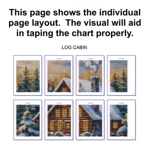 LOG CABIN Cozy Cabin in Winter a Perfect Cross Stitch Design for ...