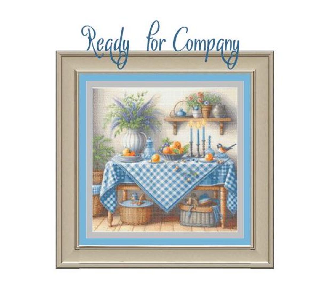 Ready for Company is a Warm Welcome for Guests. Perfect Cross Stitch ...