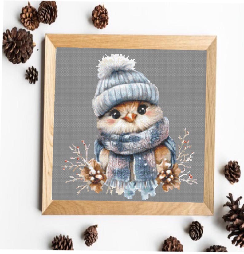 Chilly Bird Cross Stitch Pattern: Winter Birds (digital Download) - Etsy