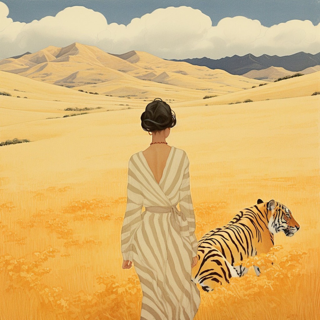 Tiger Spirit Guide. Digital Art for Print - Etsy