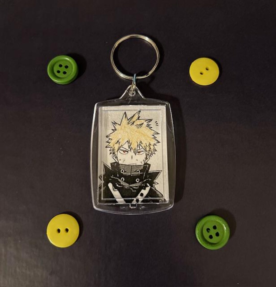 MHA Bakugo and Deku Double Sided Manga Keychains - Etsy