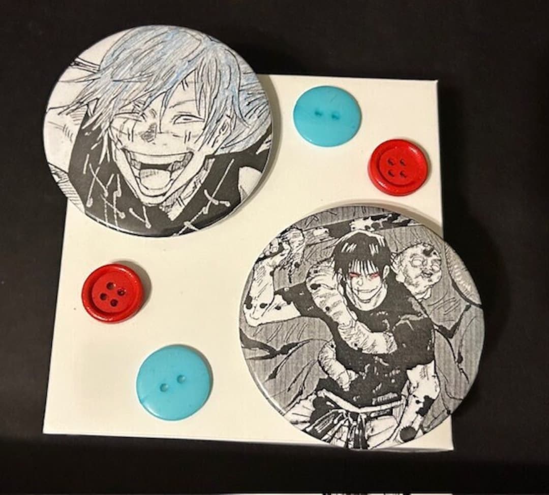 JJK Mahito and Toji Manga Button Pins - Etsy