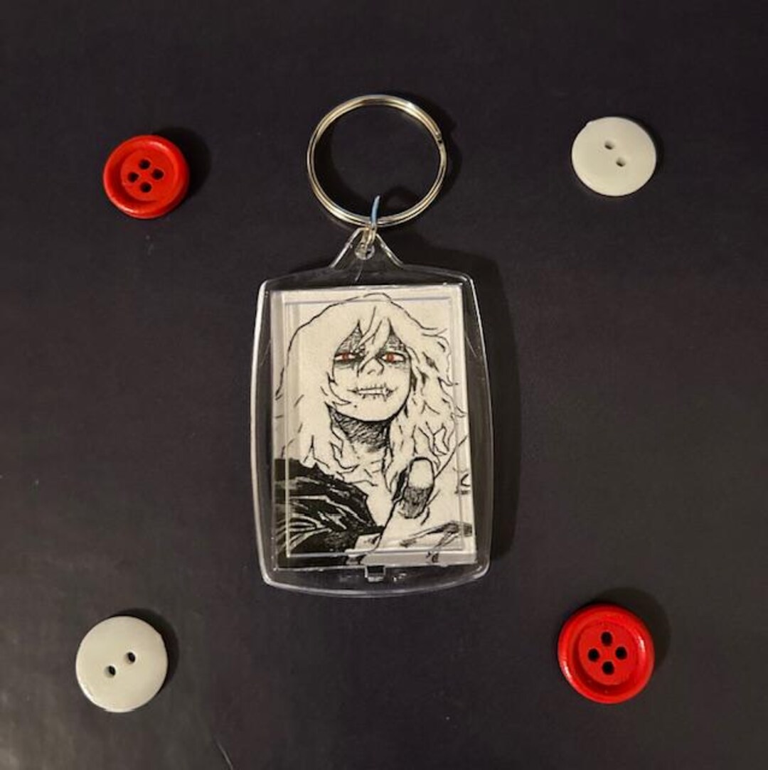 MHA Shigaraki and Aizawa Double Sided Manga Keychains - Etsy