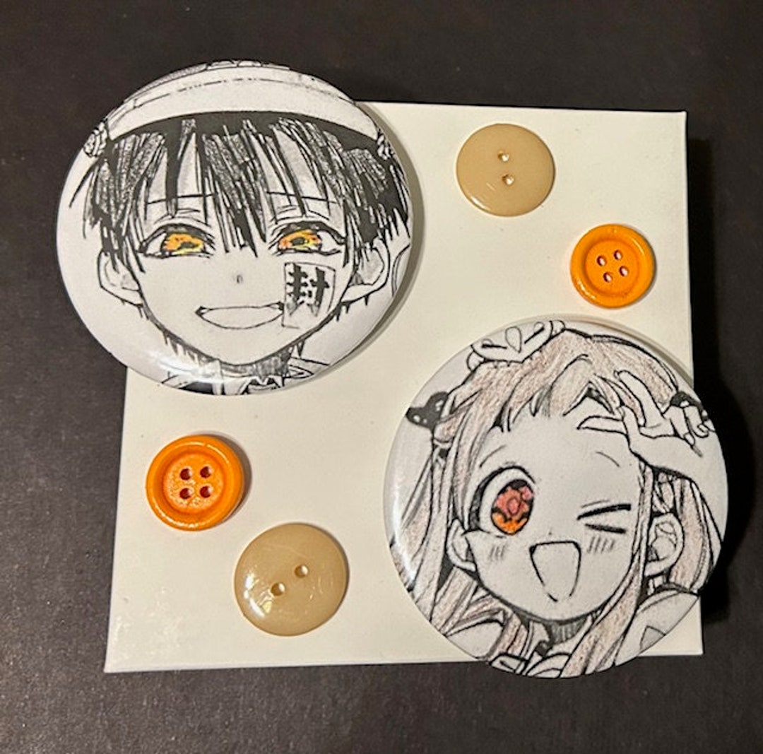 TBHK Hanako and Nene Manga Button Pins - Etsy