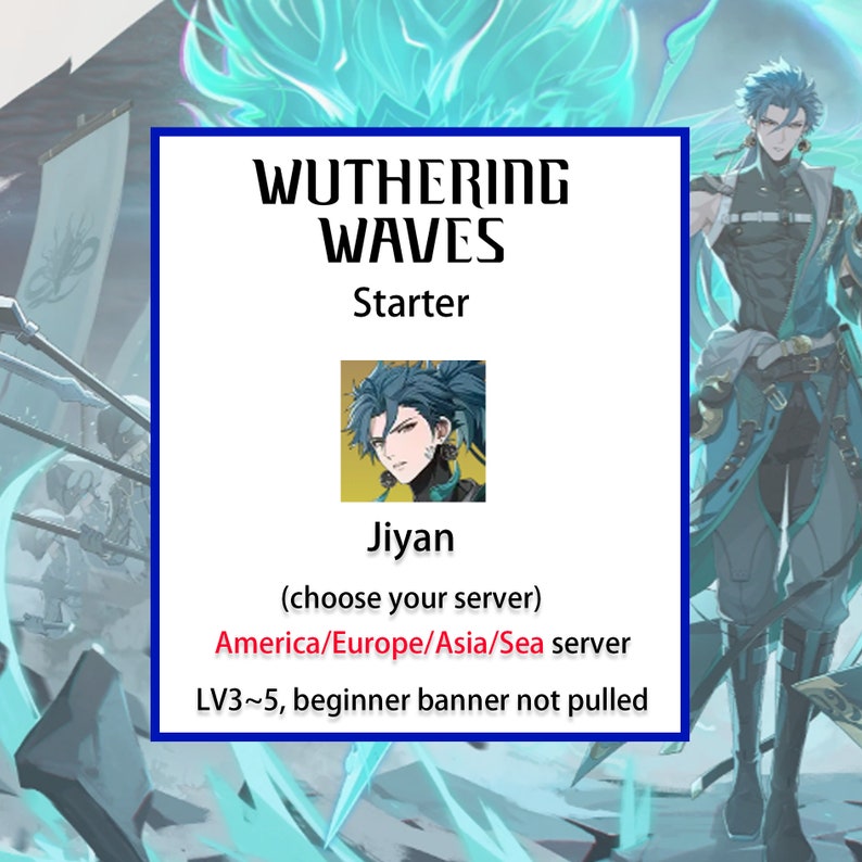WW Jiyan Wuthering Waves Starter America/europe/asia/sea Digital - Etsy