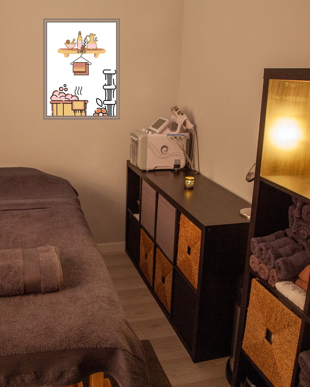 Boho Spa Pattern, Boho Wall Art, Wall Art 3 Piece Set, Bathroom, Office ...