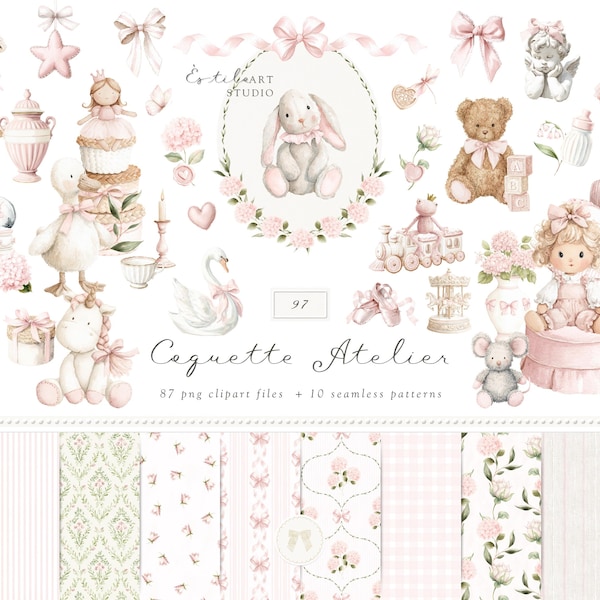 Coquette Plush Clipart - Etsy UK