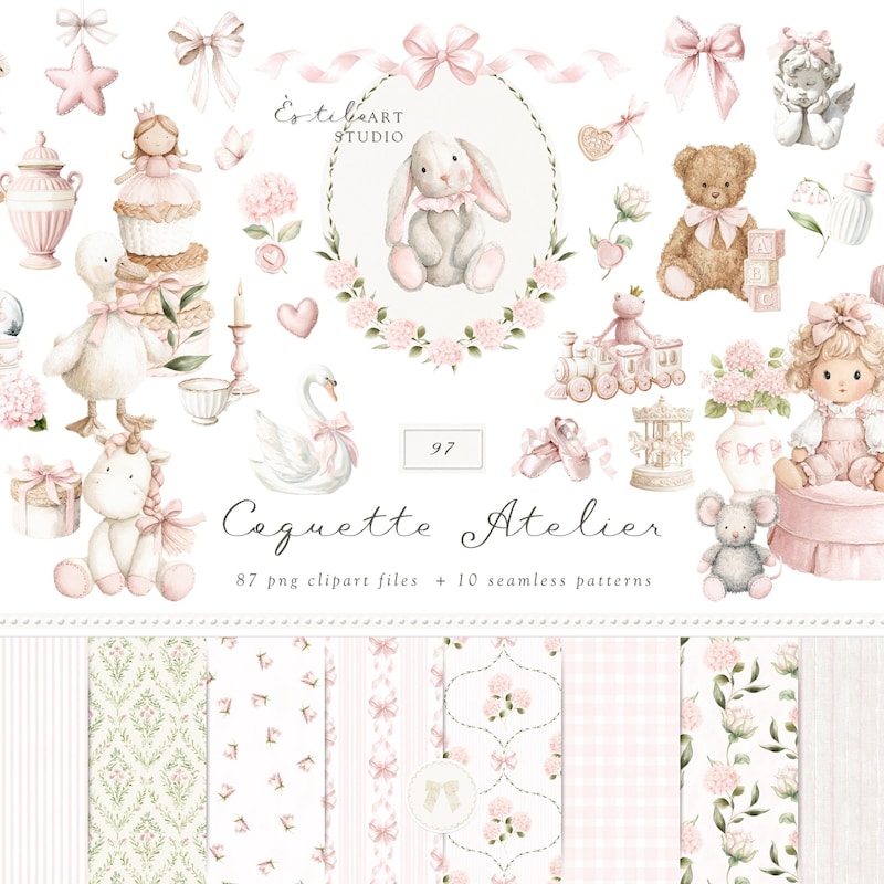 Coquette Plush Clipart - Etsy UK