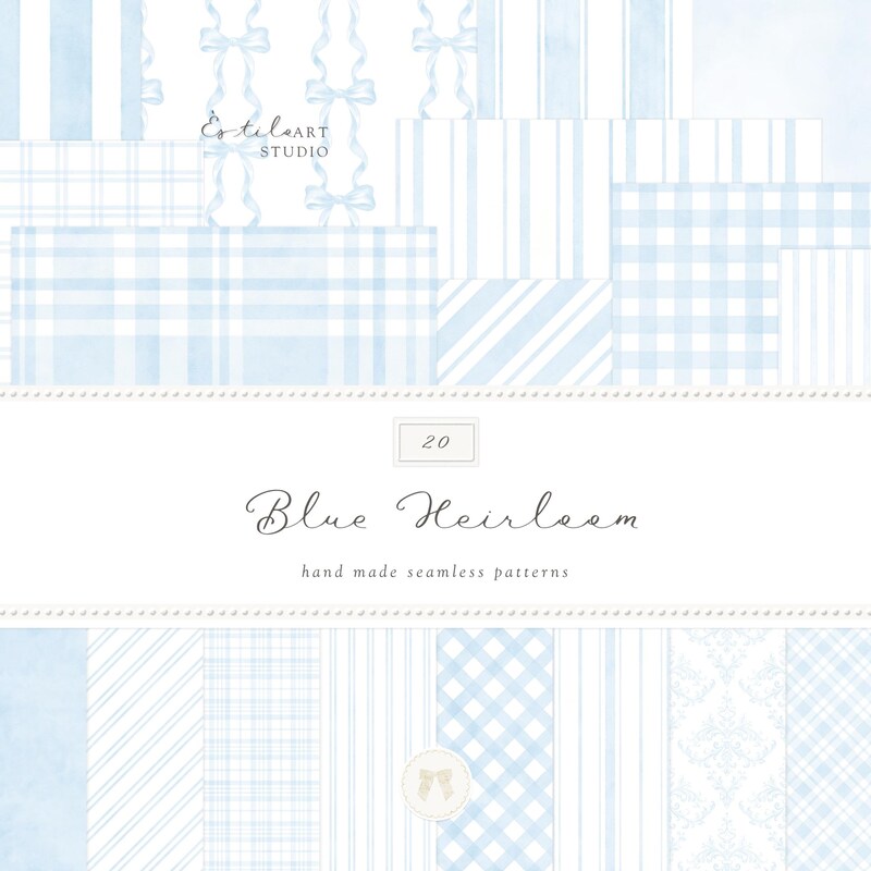 Light Blue Gingham Background - Etsy
