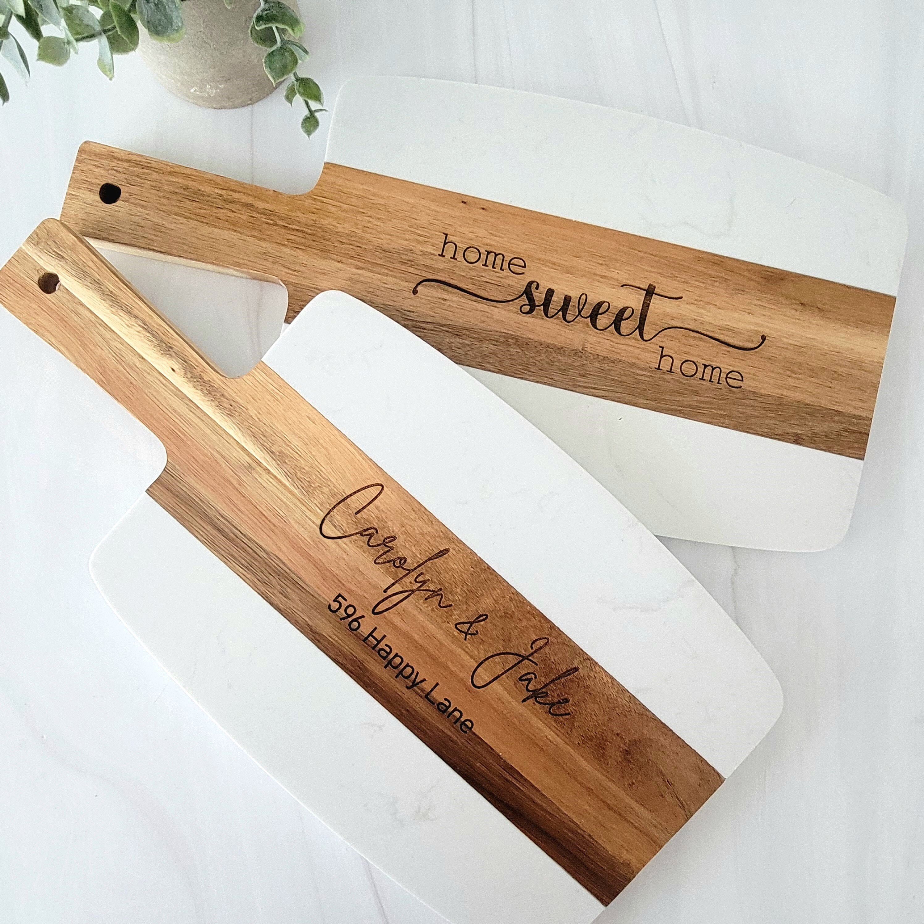 Custom Gift Basket Housewarming Gift Cutting Board First Home Gift Idea ...