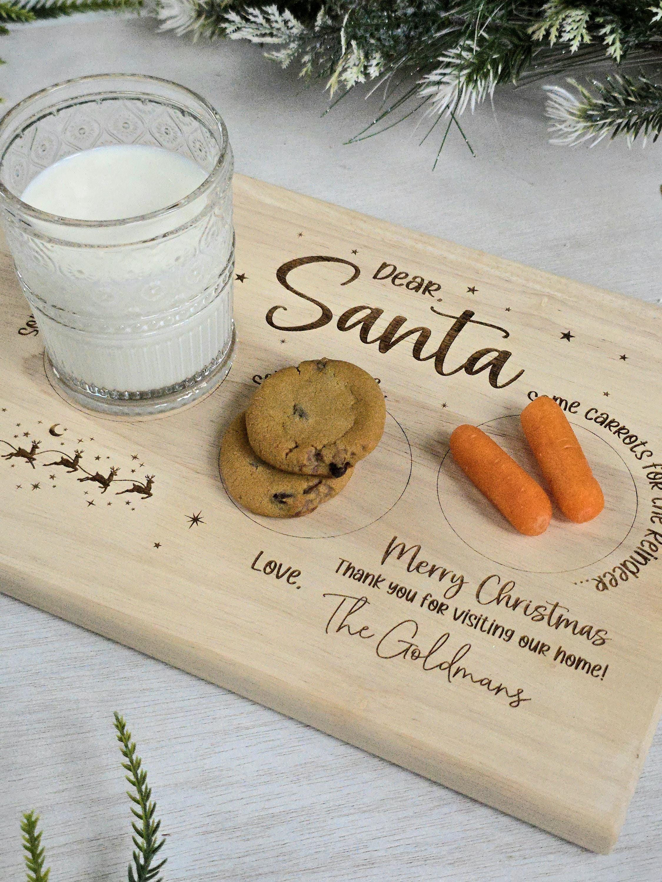 Custom Christmas Tray Santa Cookie Plate Holiday Tradition Family ...