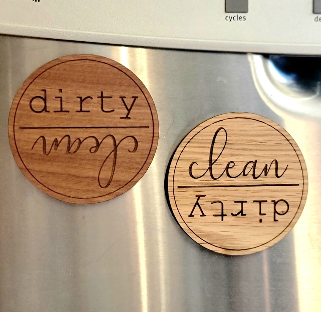 Dishwasher Magnet Clean Dirty Dishes Dirty Clean Dishes Dishwashing ...