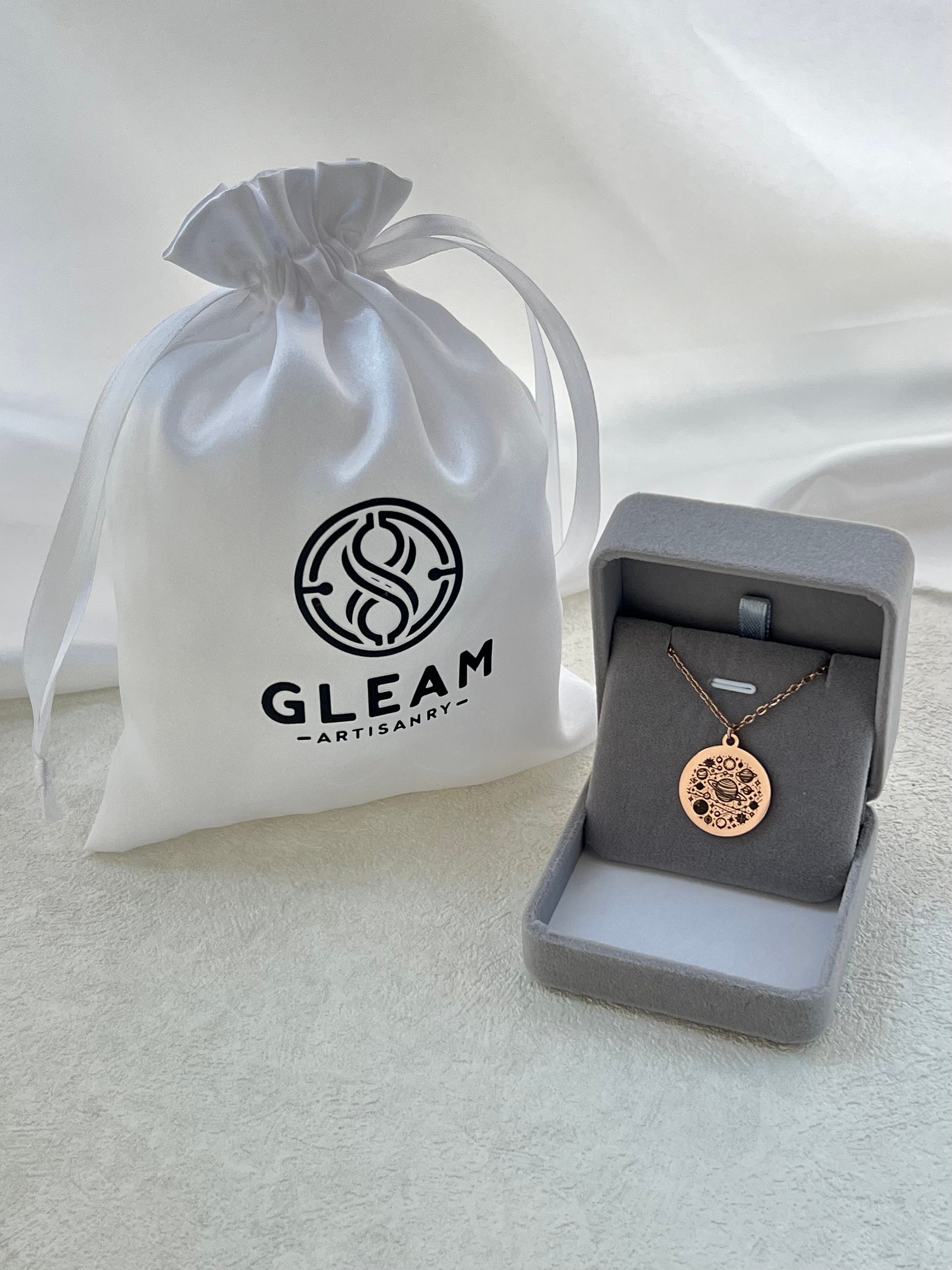 Celestial Harmony Necklace, Cosmic Jewelry, Astronomy Necklace, Star ...