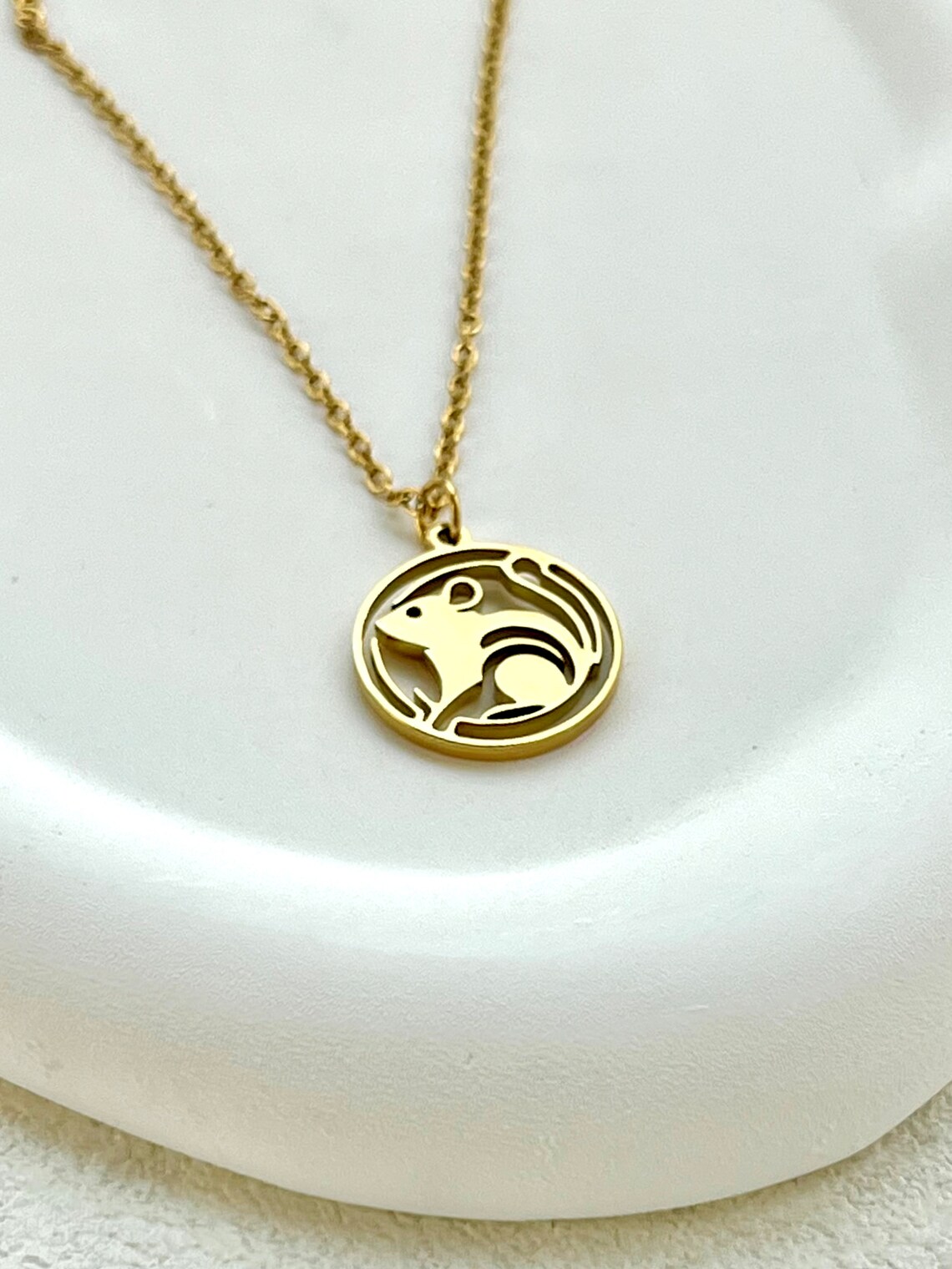 Rat Necklace, Zodiac Rat, Zodiac Necklace, Personalized Pendant, Pet ...