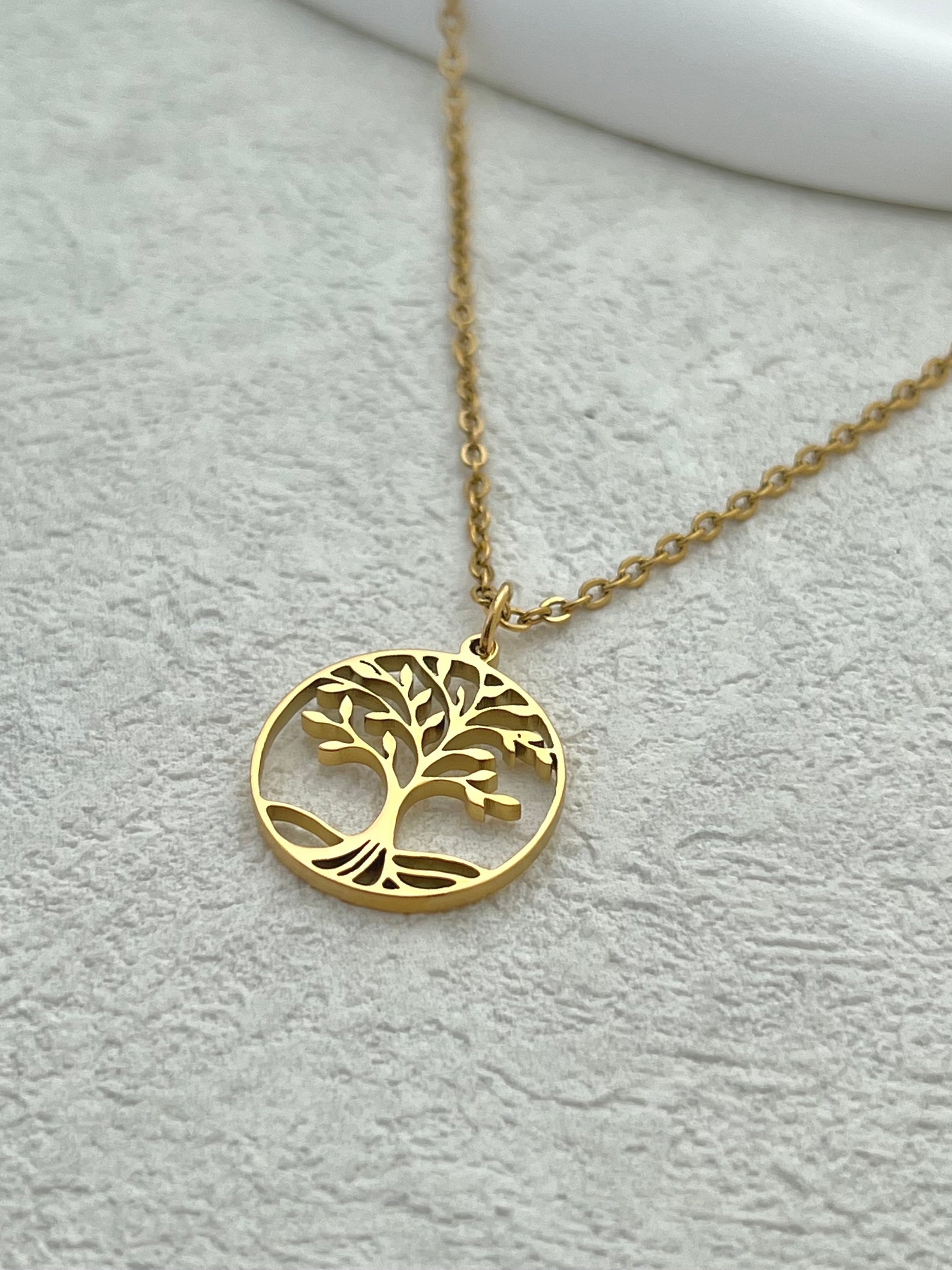Tree Necklace, Gold Jewelry, Tree of Life, Gold Necklace, Gift for Her ...