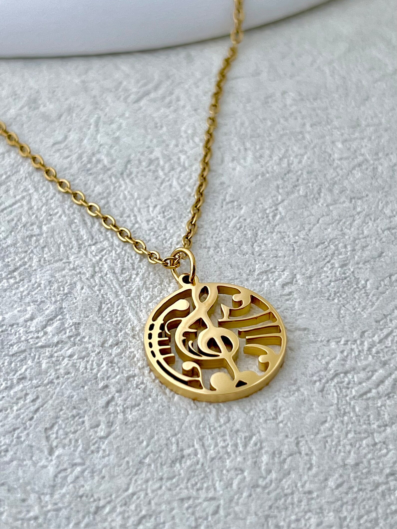 Music Necklace, Music Pendant, Personalized Pendant, Birthday Gift ...