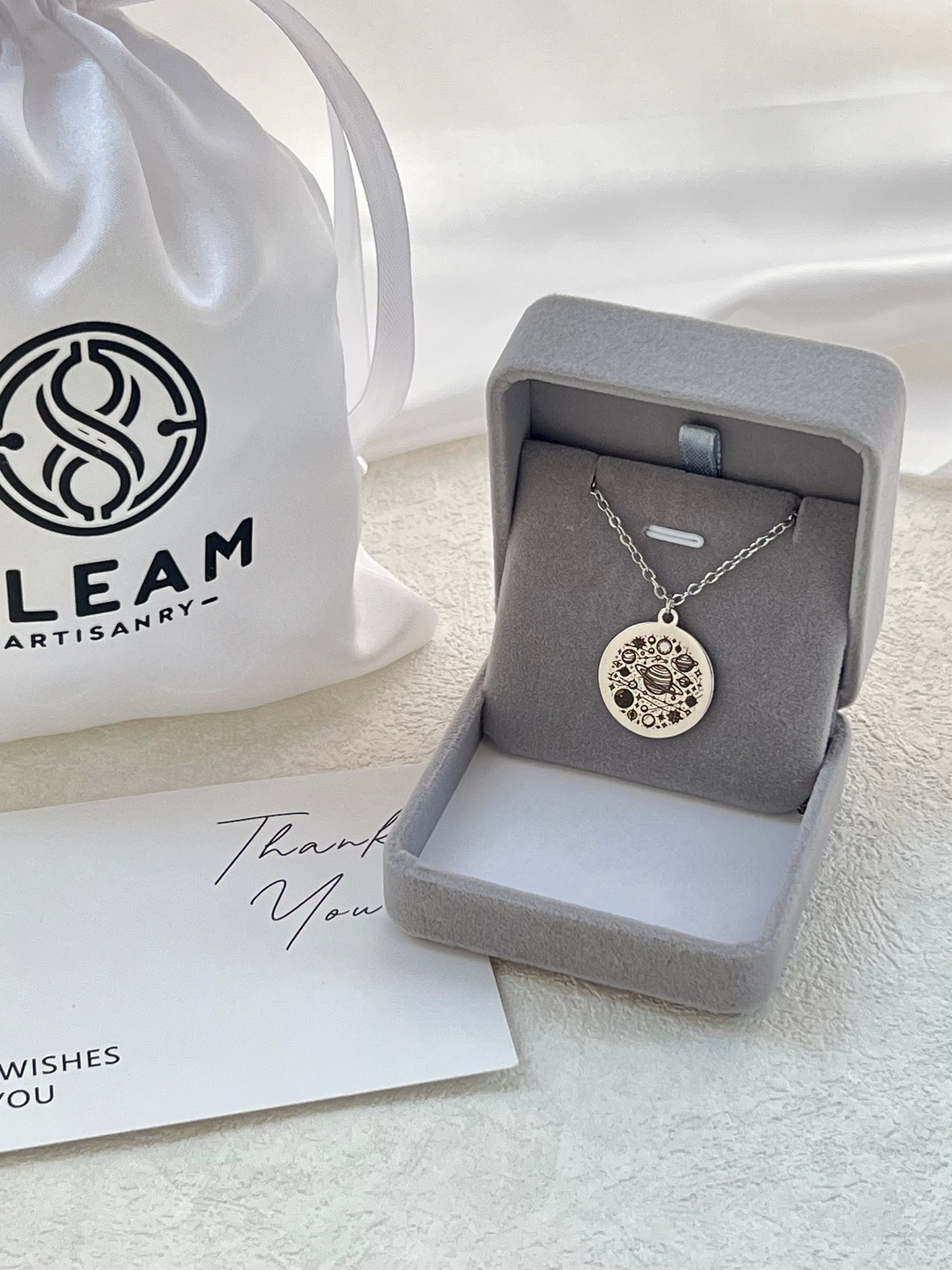 Celestial Harmony Necklace, Cosmic Jewelry, Astronomy Necklace, Star ...