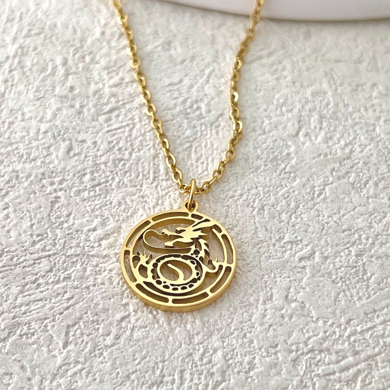 Chinese Dragon Necklace - Etsy