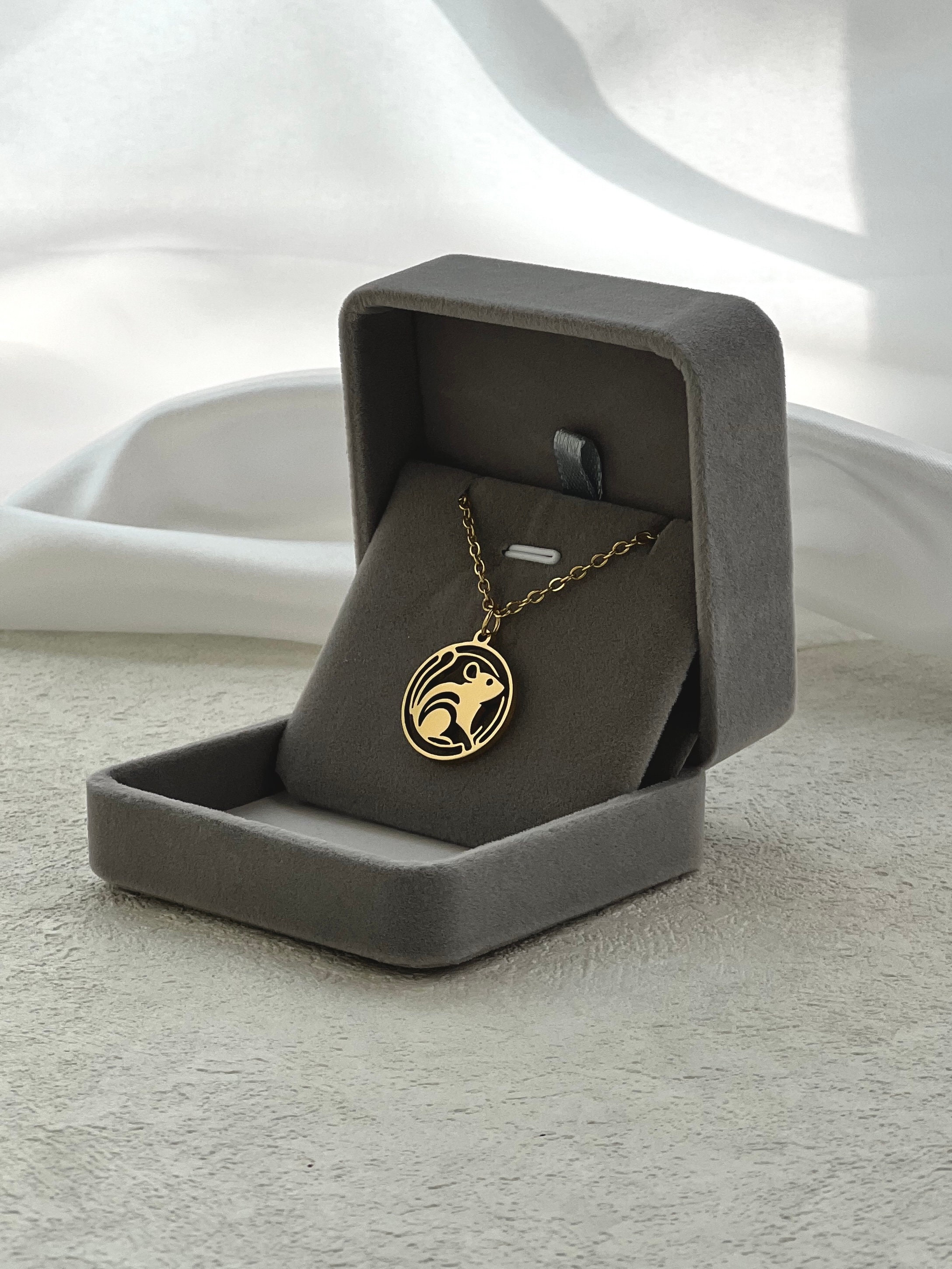 Rat Necklace, Zodiac Rat, Zodiac Necklace, Personalized Pendant, Pet ...