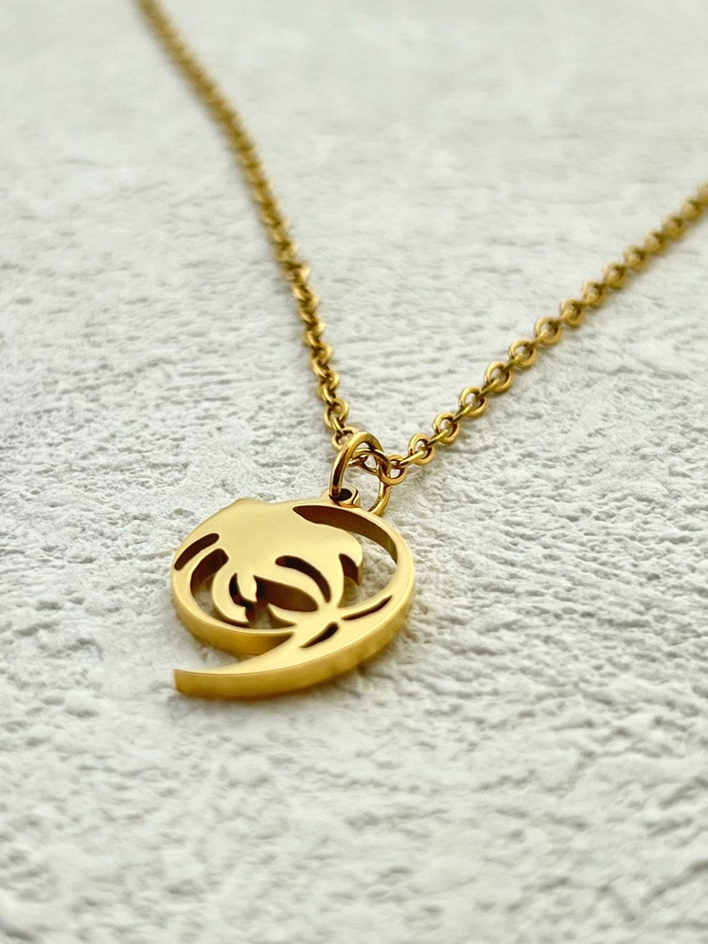 Fish Necklace, Minimalist Fish Pendant, Gold Fish Pendant, Birthday ...