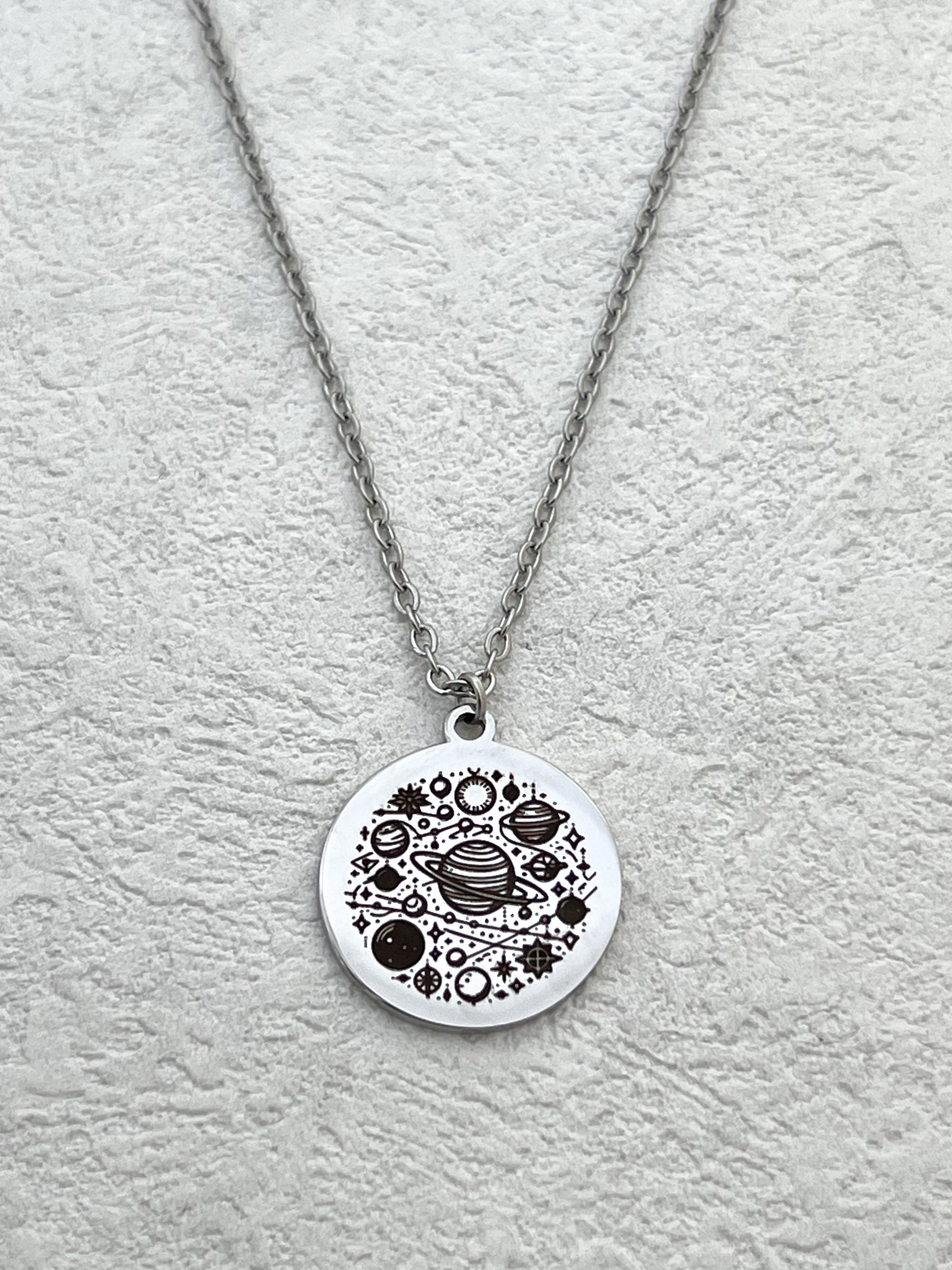 Celestial Harmony Necklace, Cosmic Jewelry, Astronomy Necklace, Star ...