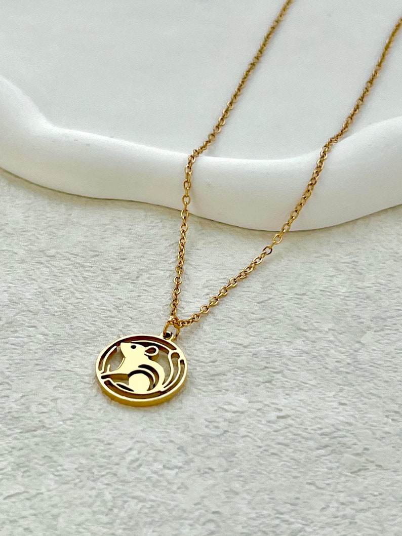 Rat Necklace, Zodiac Rat, Zodiac Necklace, Personalized Pendant, Pet ...