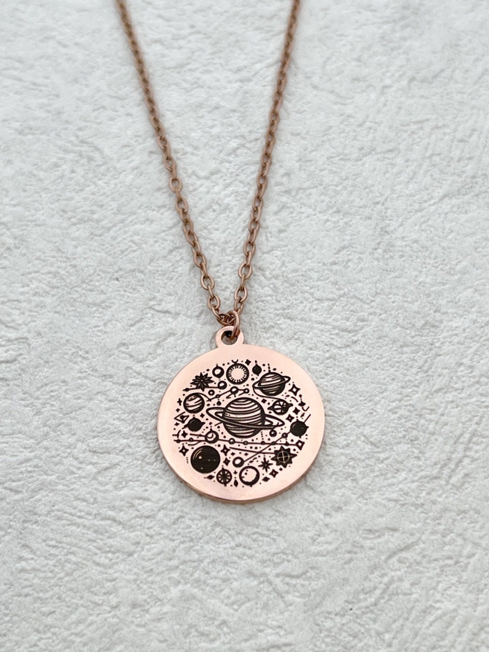 Celestial Harmony Necklace, Cosmic Jewelry, Astronomy Necklace, Star ...