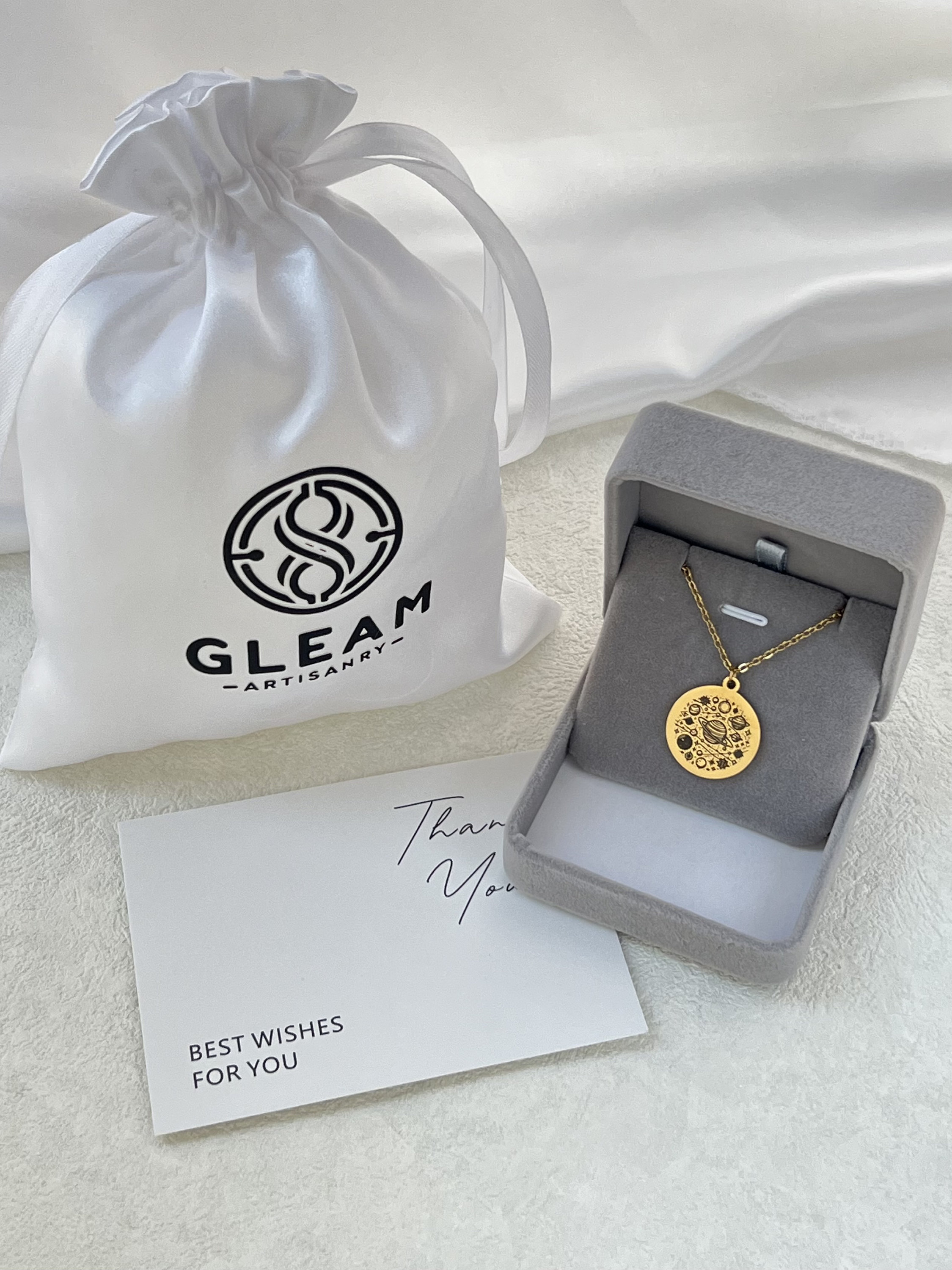 Celestial Harmony Necklace, Cosmic Jewelry, Astronomy Necklace, Star ...