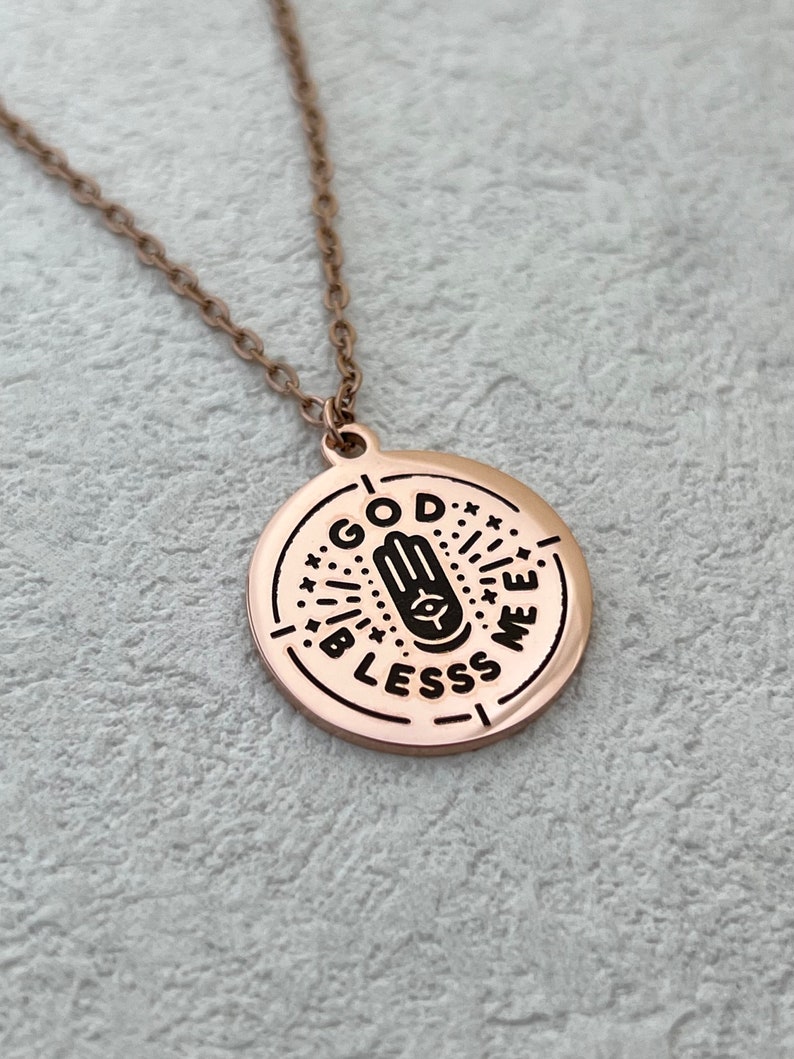 Hand of God Necklace, Faith Necklace, Personalized, Good Luck Charm ...