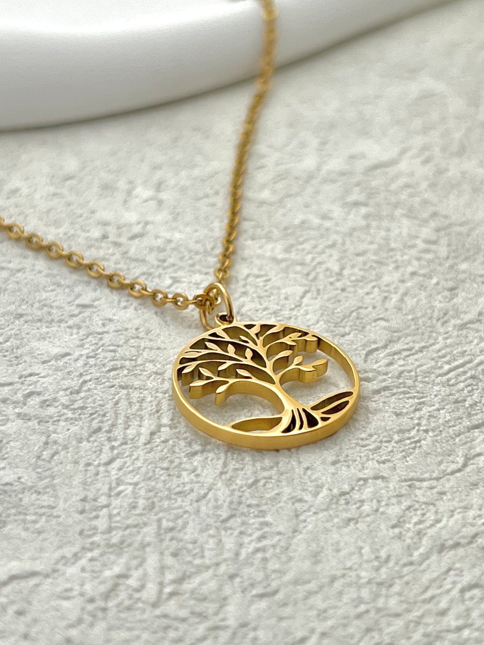 Tree Necklace, Gold Jewelry, Tree of Life, Gold Necklace, Gift for Her ...