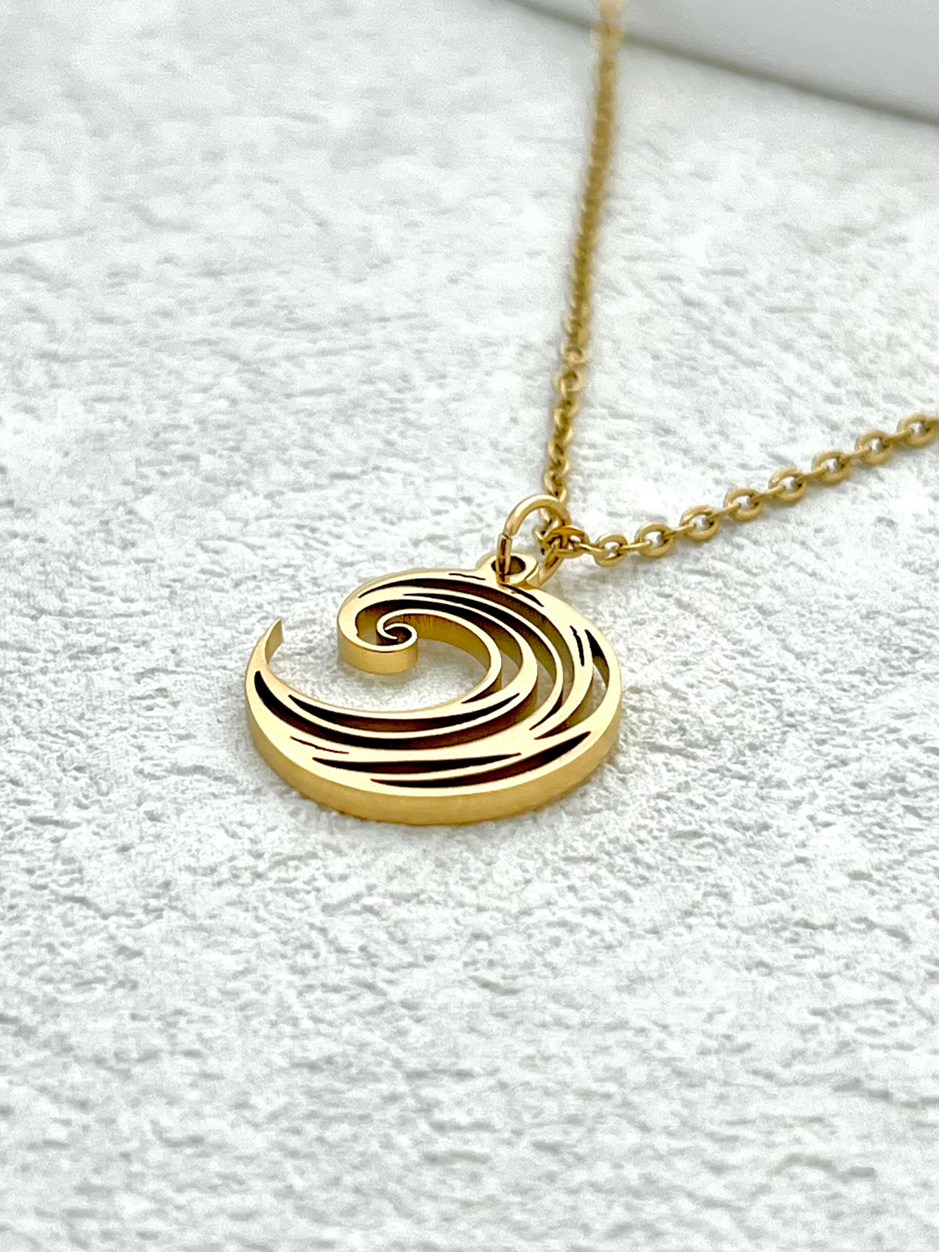 Wave Necklace, Wave Pendant, Perfect for Ocean Lovers, Personalized ...