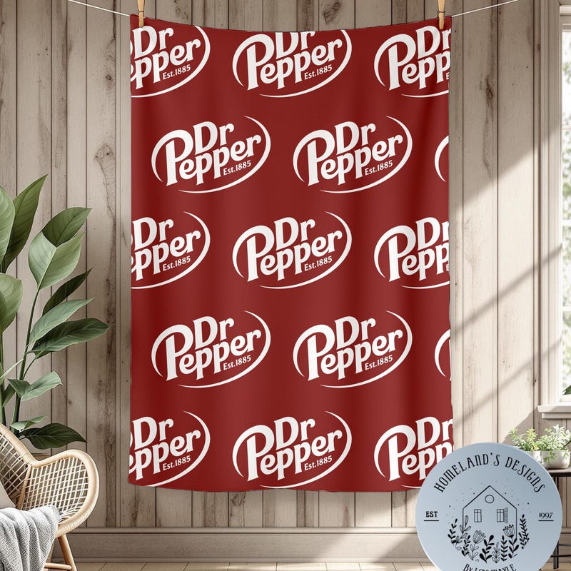 Dr. Pepper Throw Blanket - Etsy