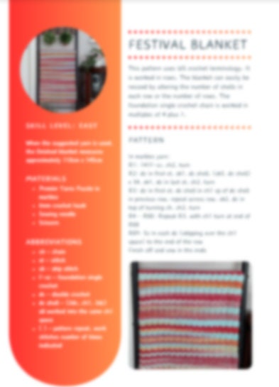 Festival Blanket - Crochet Pattern Only - Etsy