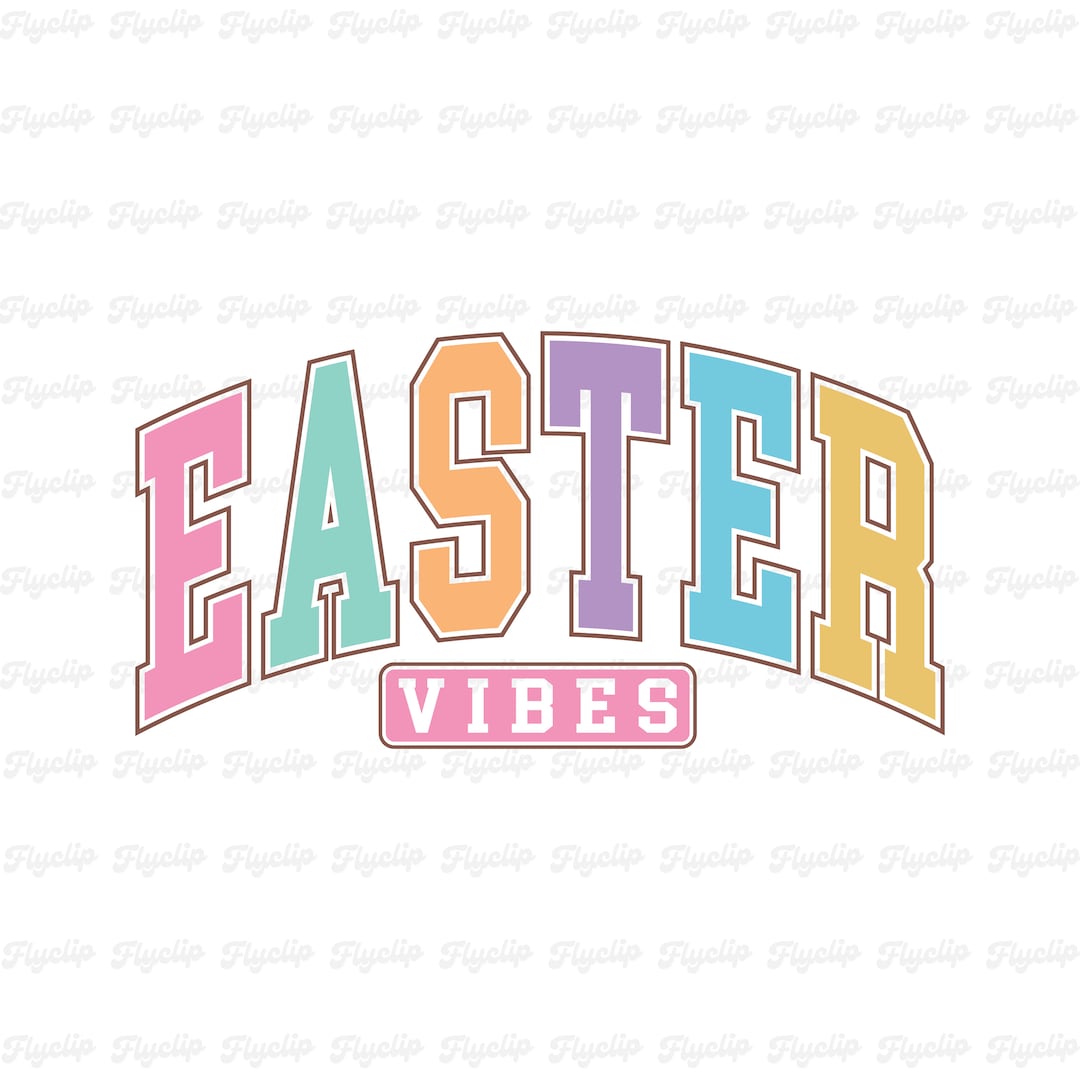 Easter Vibes SVG Graphic V1 Easter Svg Retro Easter Svg Easter ...