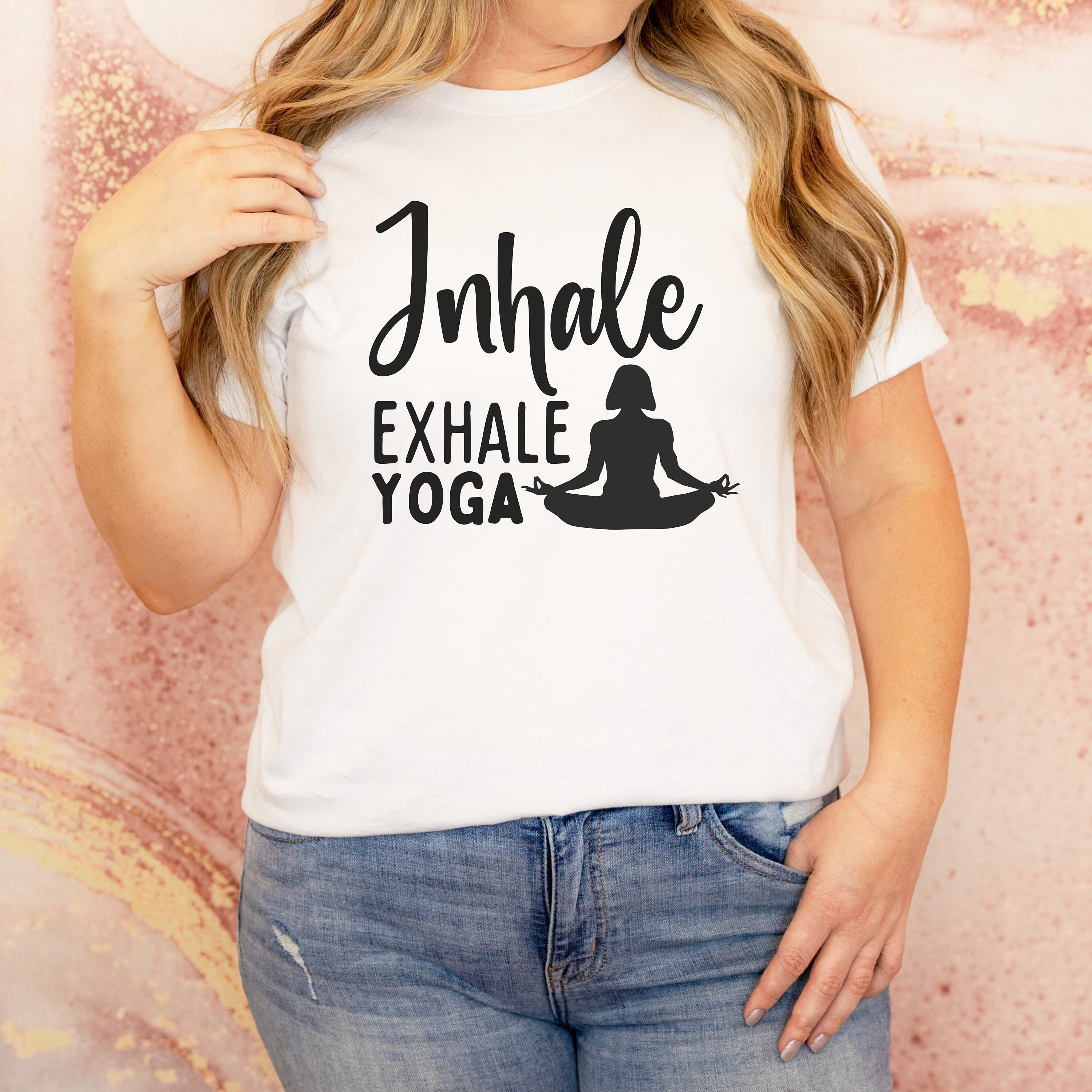 Inhale Exhale Yoga Svg Graphic Yoga Svg File For Cricut Meditation Svg