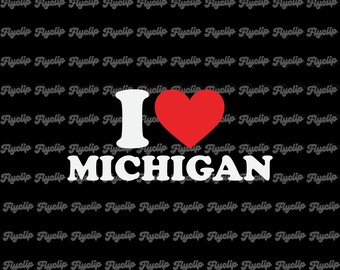 Michigan Svg, Stacked Svg, Heart Svg, US States Svg, America Svg ...