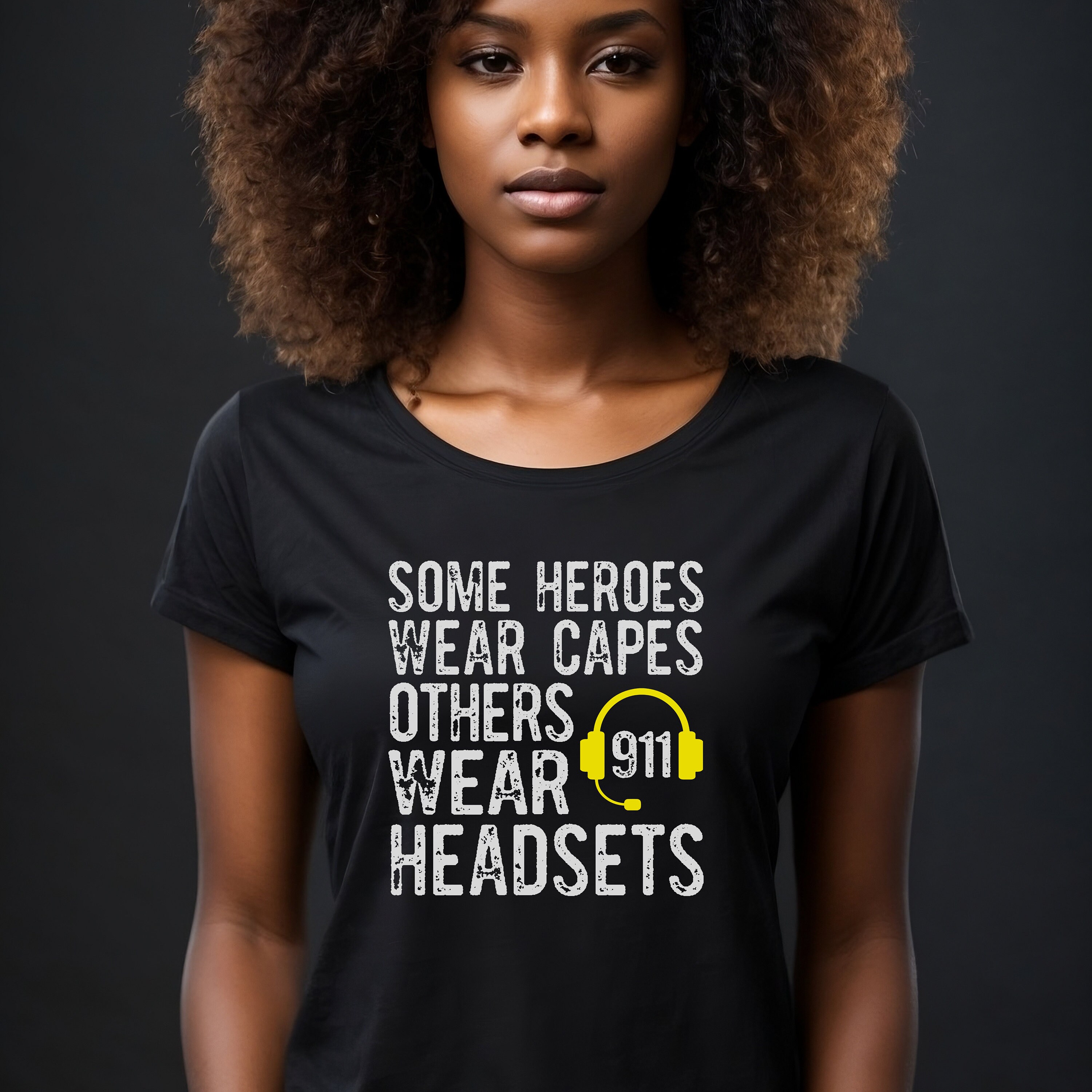 911 Dispatcher SVG: Heroes Wear Headsets Graphic (digital Download) - Etsy