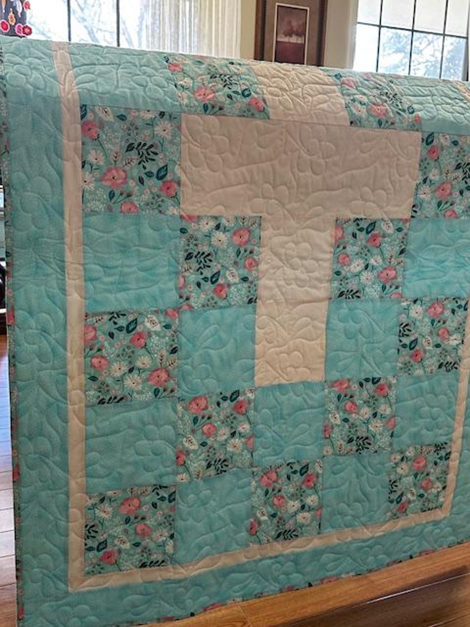 Floral Handmade Prayer Quilt for Someone You Know Going Through a ...
