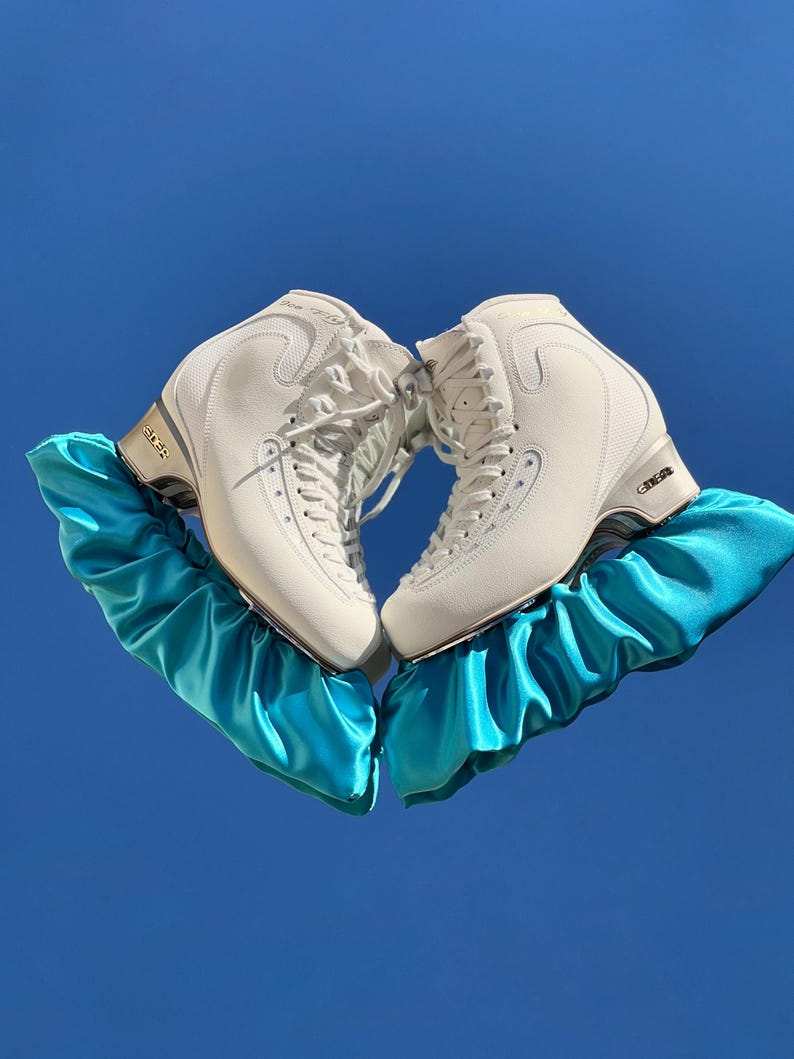 Figure Skating Soakers Soft Guards Ice Skating Accessories Satin Ice Skater Essentials Figure ...