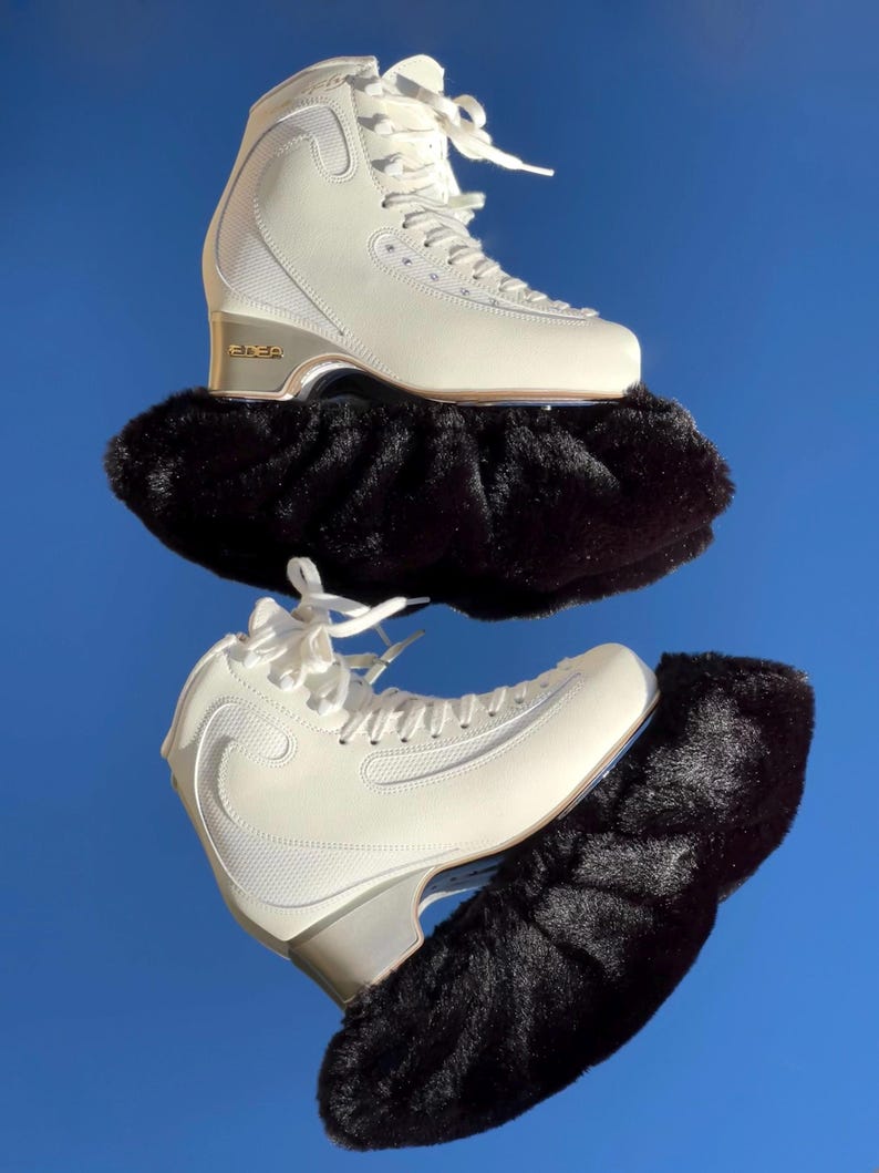 Faux Fur Figure Skating Soakers Soft Guards Ice Skating Accessories ...