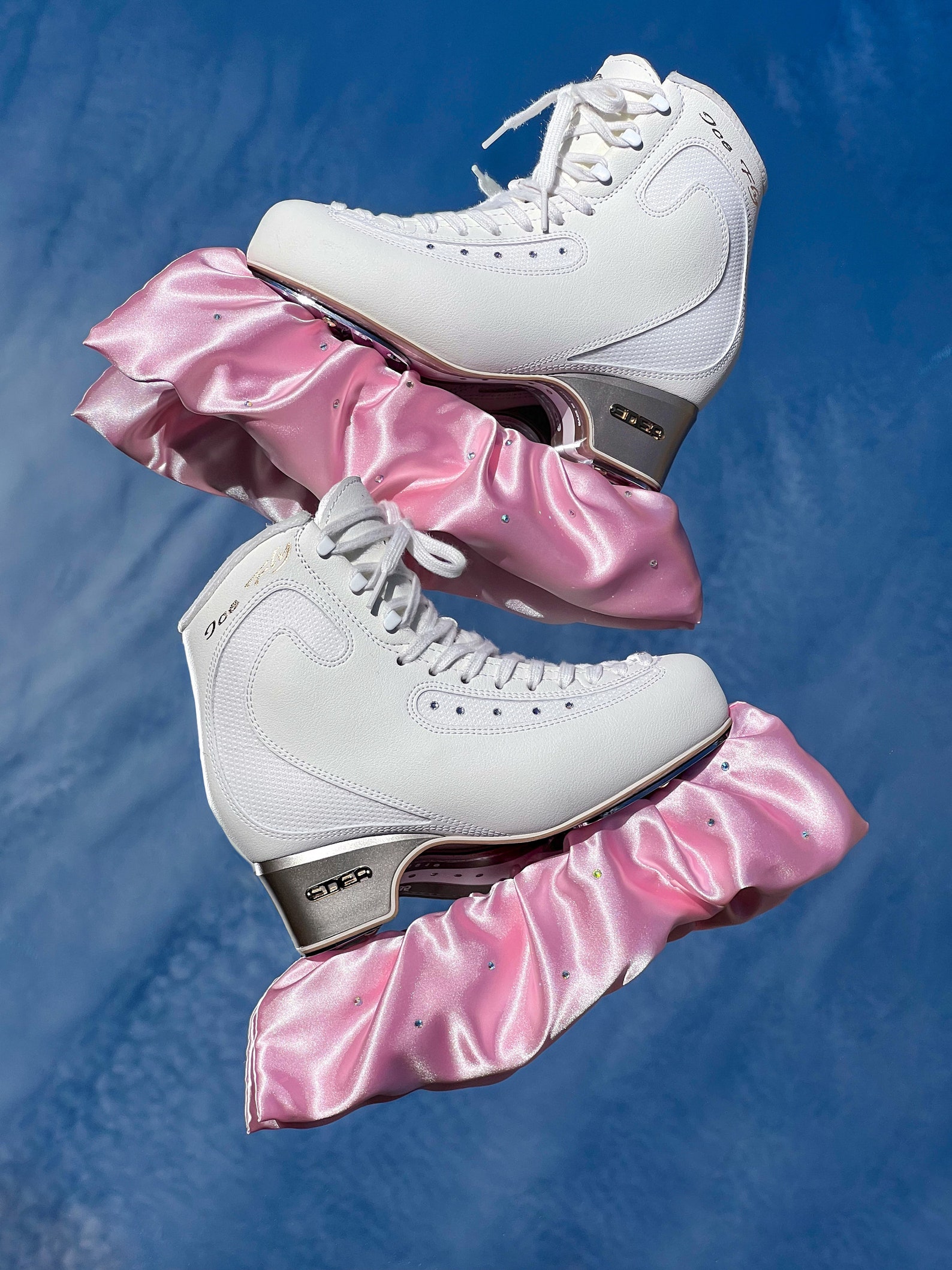 Figure Skating Soakers With Rhinestones| Soft Guards | Ice Skating ...