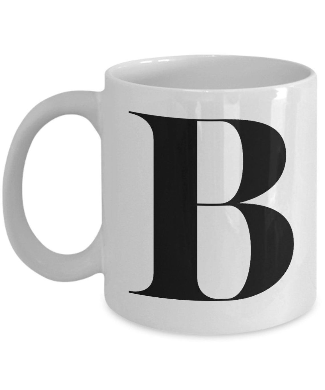 Letter B Monogram Coffee Mug, Gift With Initial B, Monogram B Mug ...