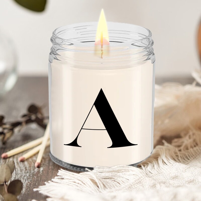 Monogram Candle - Etsy